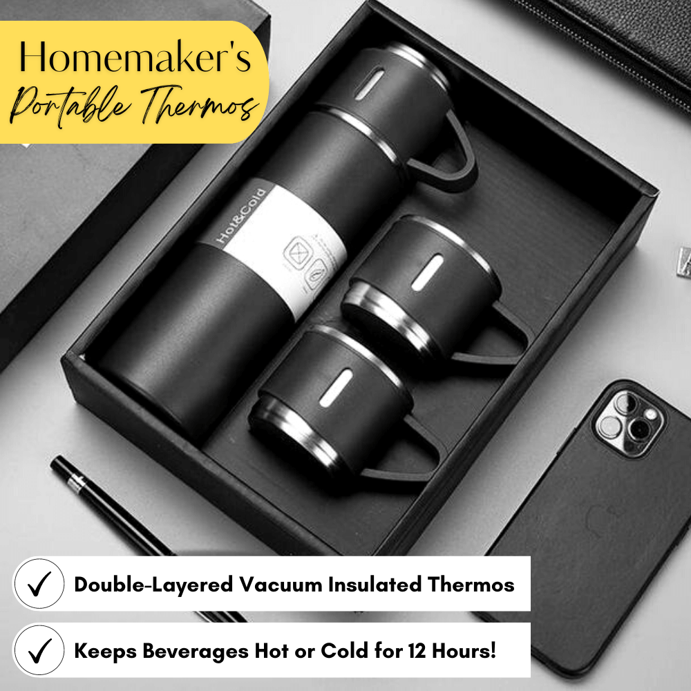 Portable Thermos Flask (Alto Black) – Scrollstreet